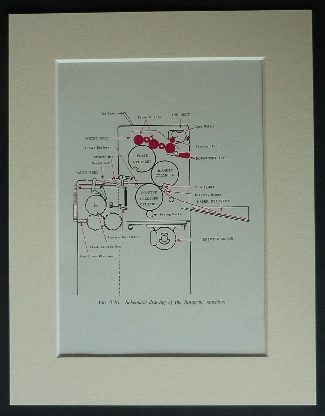 1950s Vintage Technical Print of a Rotaprint Machine Retro - Etsy