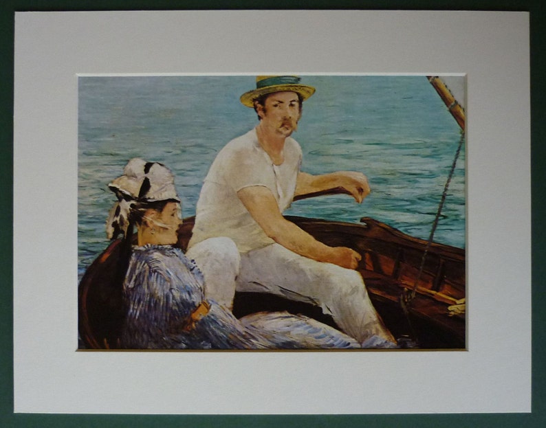 Edouard Manet Print of 'boating' French Impressionist - Etsy