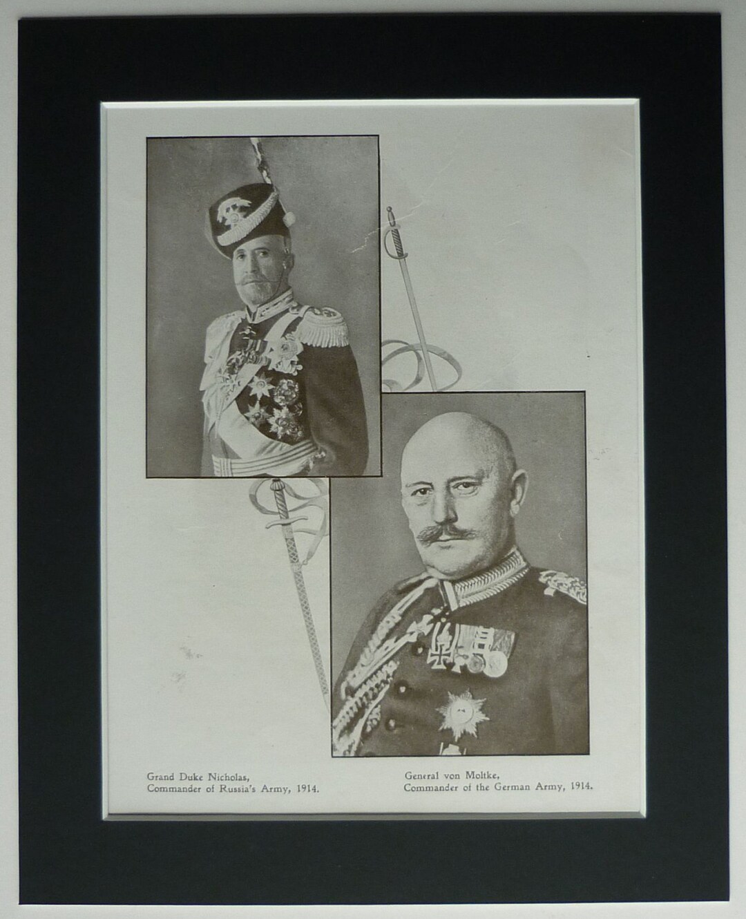 1919 Vintage Military Print of First World War Russian and German ...