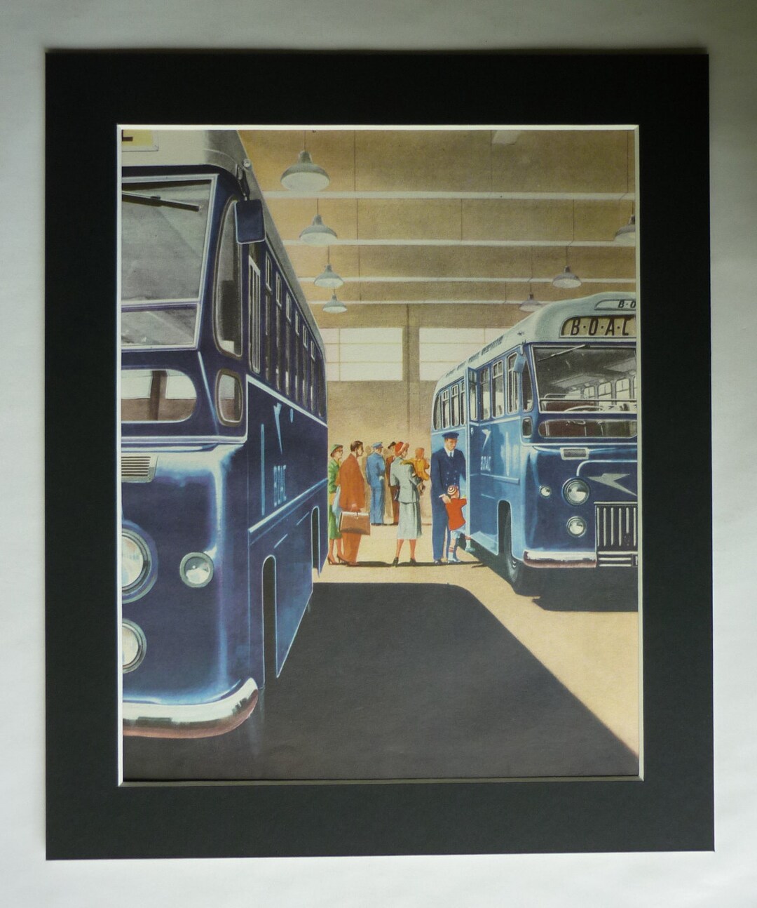 1950s Vintage Transport Print, British Overseas Airways Corporation ...