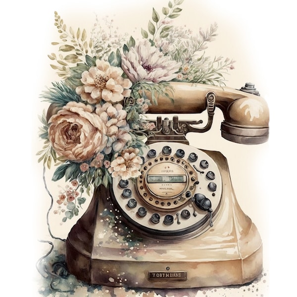 Telephone Print - Etsy