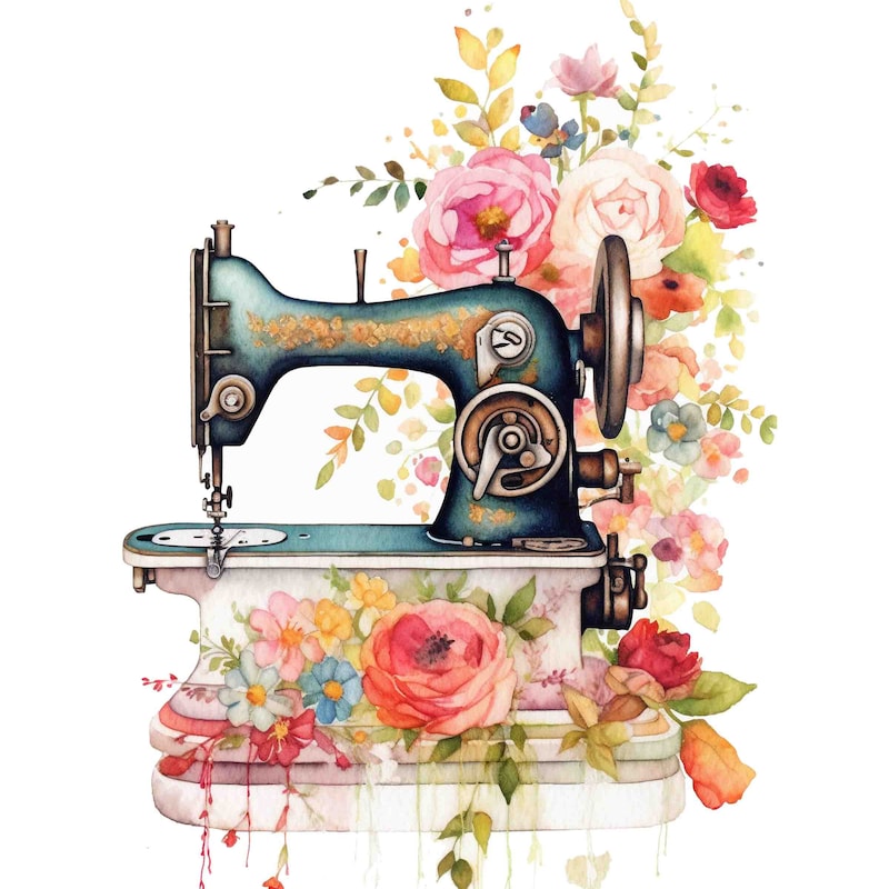 Sewing Machine Print - Etsy