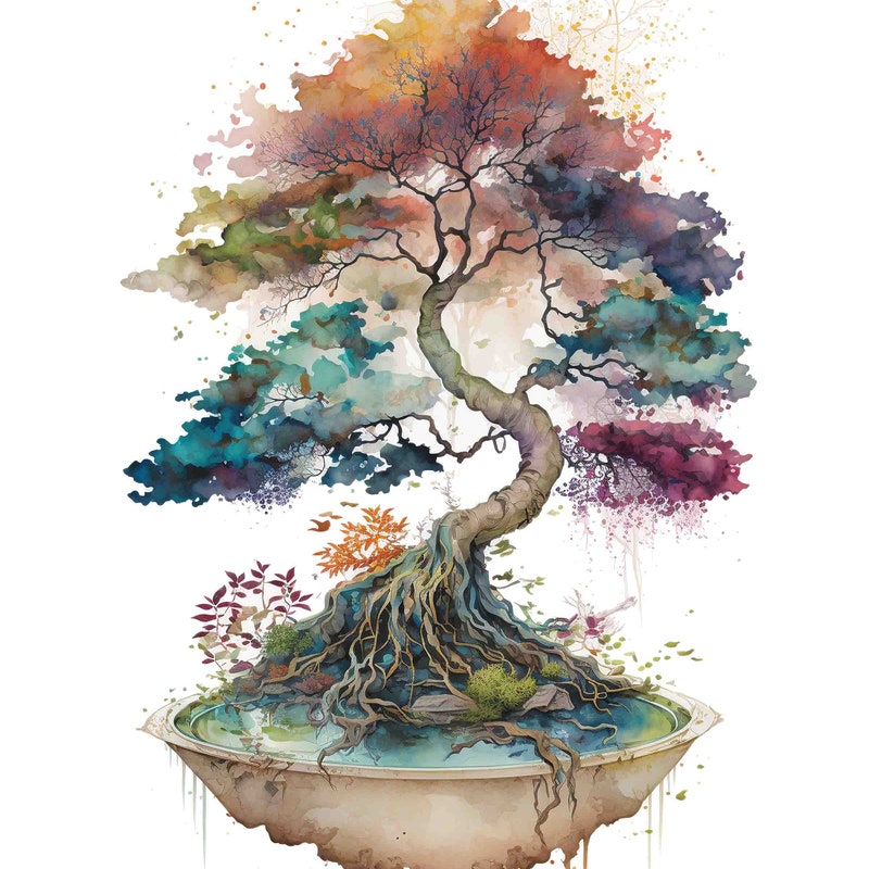Bonsai Tree Art - Etsy