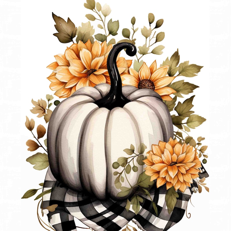 Buffalo Check Pumpkin - Etsy