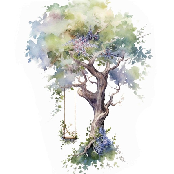 Tree Swing Painting - Etsy