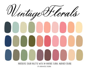 Skin Tones Procreate Color Palette for Ipad, 6 Palettes 180 Colors ...