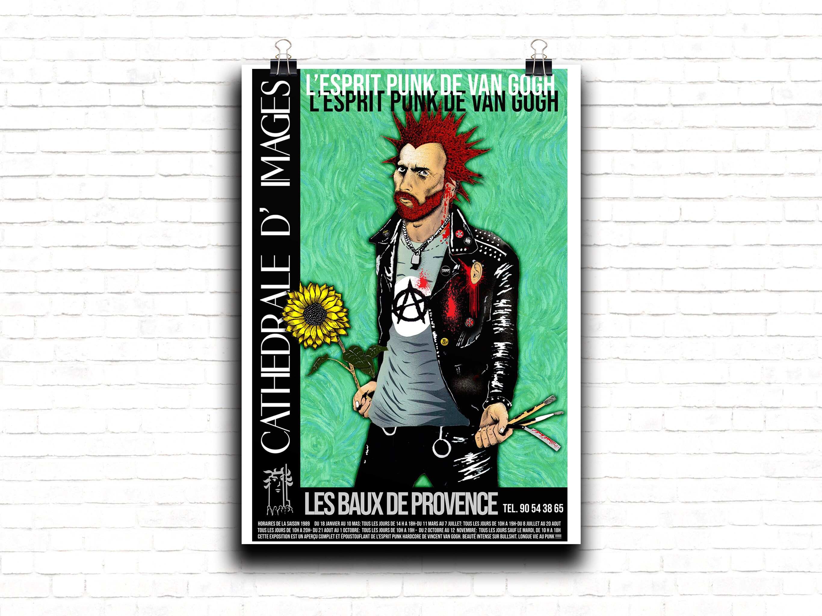 Vincent Van Gogh Punk Rock Art Exhibit Poster - Etsy