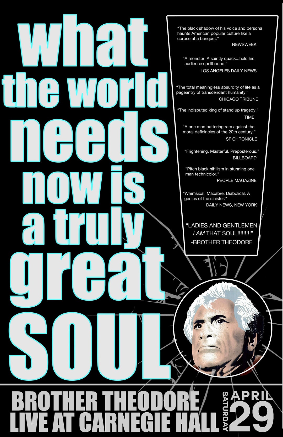 Brother Theodore Soul Giant Bad Ass Print for Spiritual Winners - Etsy