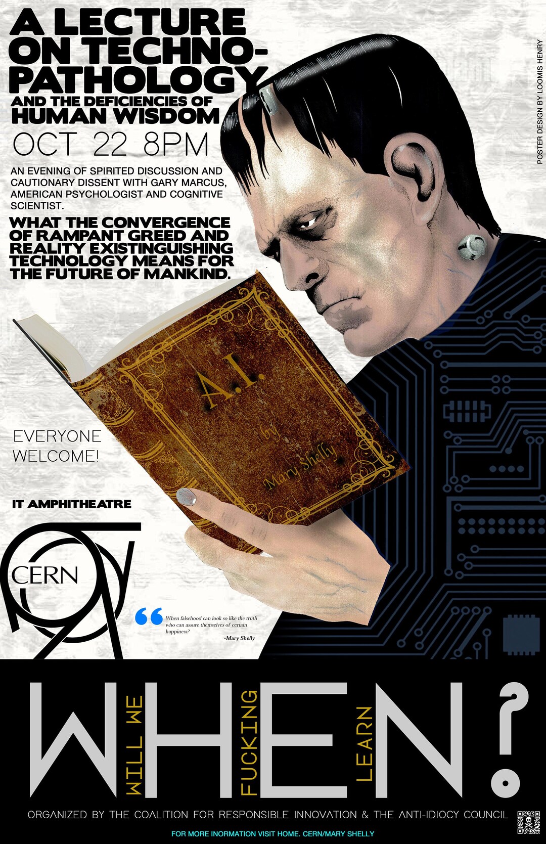 Frankenstein Mary Shelly AI Lecture Art Print - Etsy