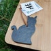 Slate Cat Ornament Kitten Decor - Etsy