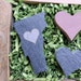 Vermont Slate Magnet Set Tiny VT & Heart Magnets Gift Box - Etsy
