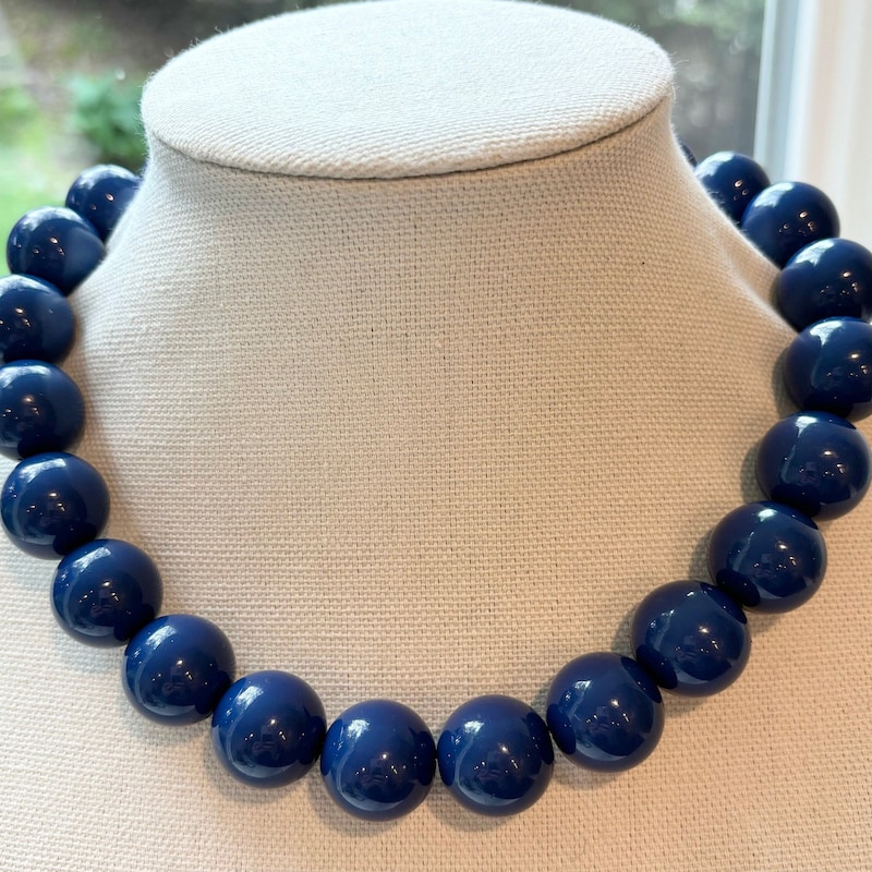Blue Necklace - Etsy
