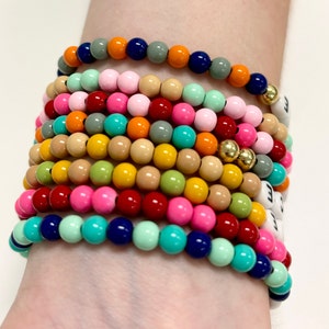 Empowerment Bracelets Collection - Handmade Colorful Enamel Bead ...