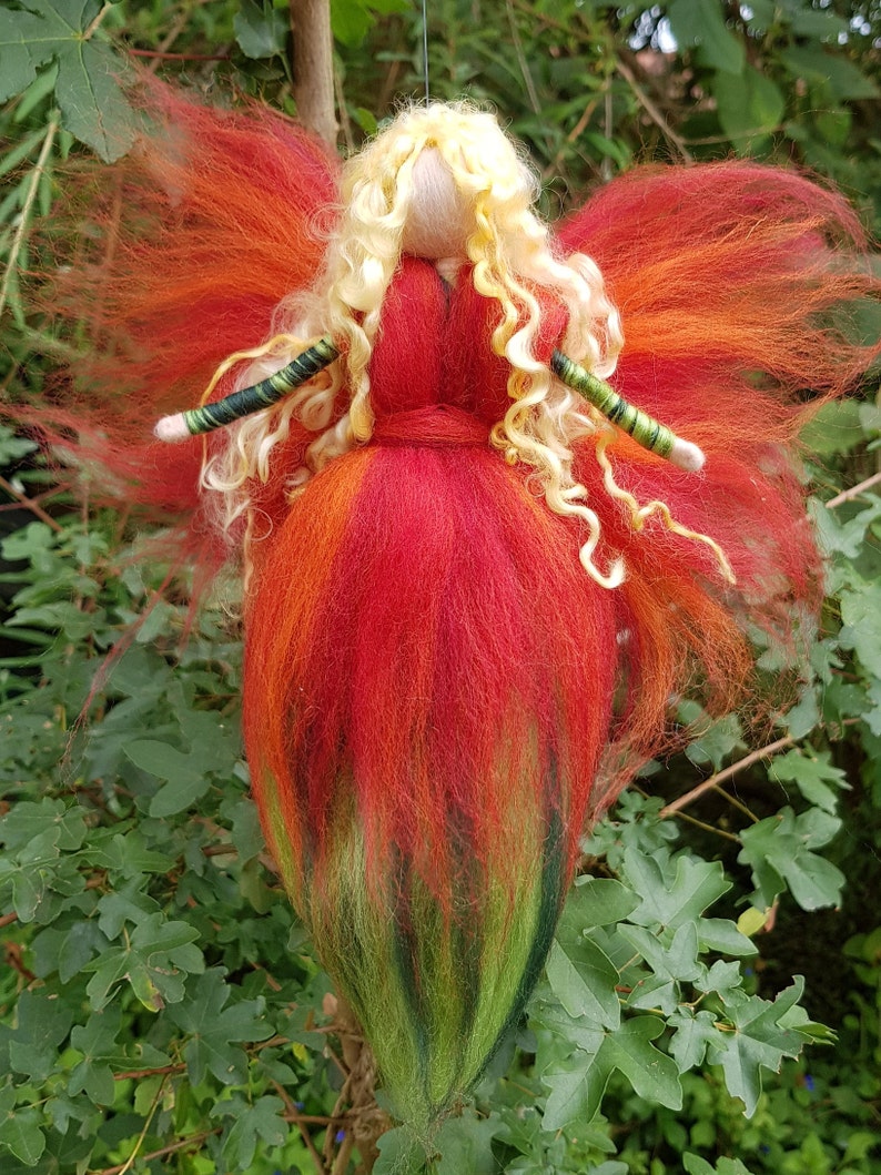 Autumn Fairy Forest Fairy Nature Elf Angel Felted Wool - Etsy