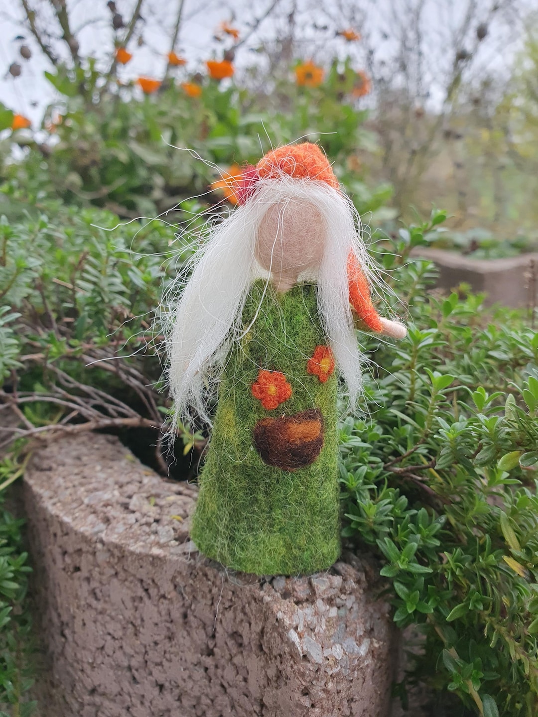 Felted Dwarf Woman Dwarf Gnome Gnome Woman - Etsy