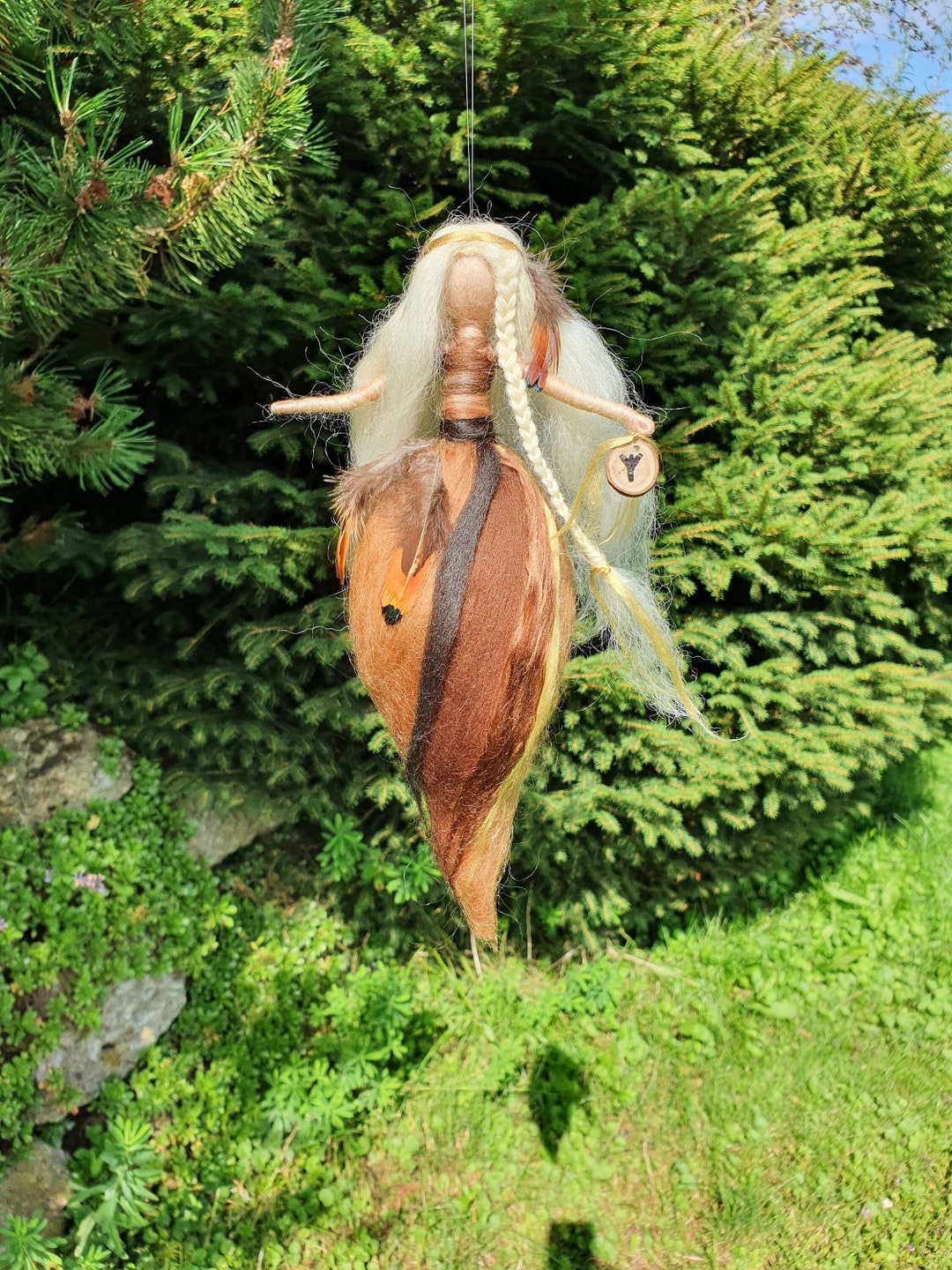 Rune Fairy Fairy With Rune Protection Rune Algiz - Etsy