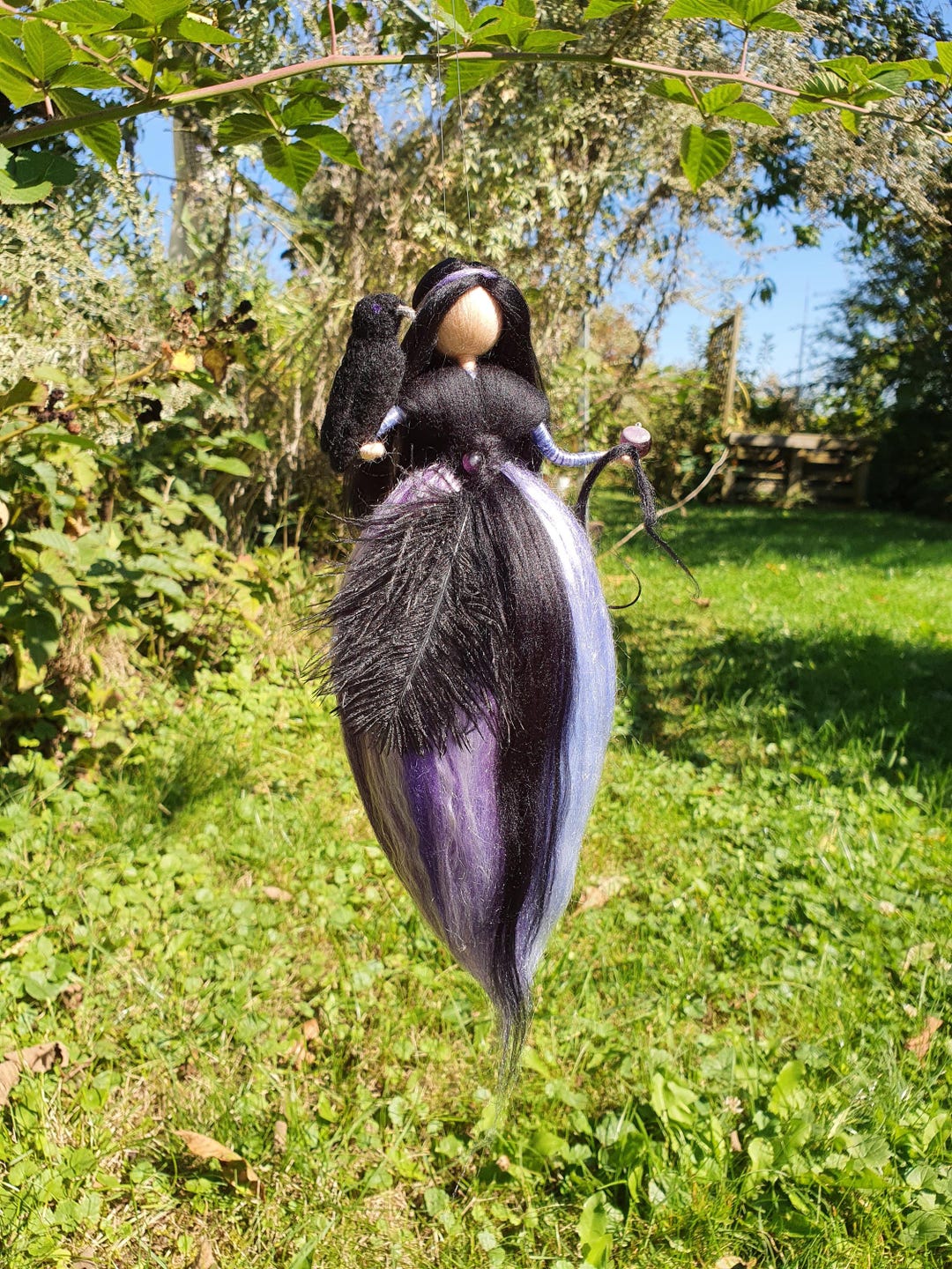 Fairy Raven Forest Fairy Shaman Felted Spirit Animal - Etsy