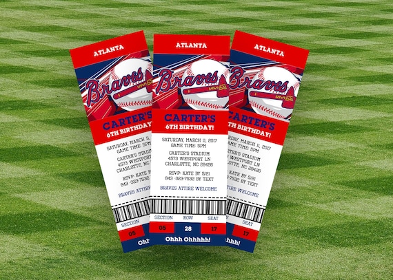 Atlanta Braves Ticket Template