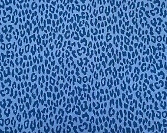 Leopard Print Leopards Fabric Africa Africa Leopards Blue by Booboo ...