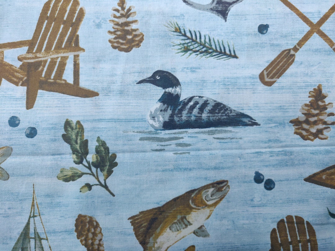 Lake House Fabric, 100% Cotton Fabric, Fabric by the Yard - Etsy