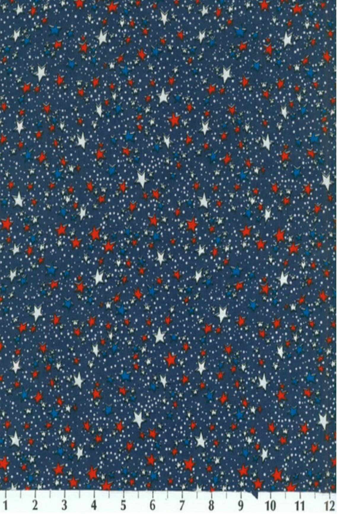Stars Fabric 100% Cotton Fabric by the Yard Choose your Cut | Etsy