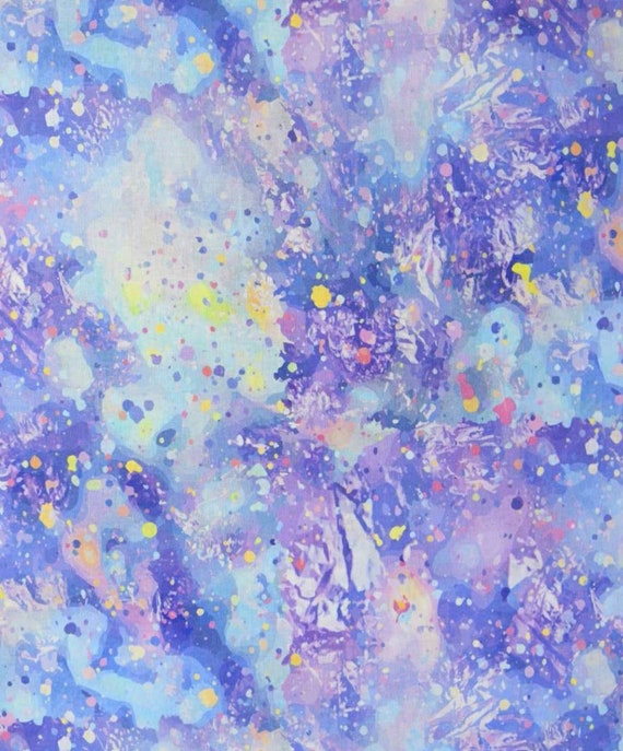 Pastel Paint Splatter Fabric 100% Cotton Fabric by the Yard | Etsy