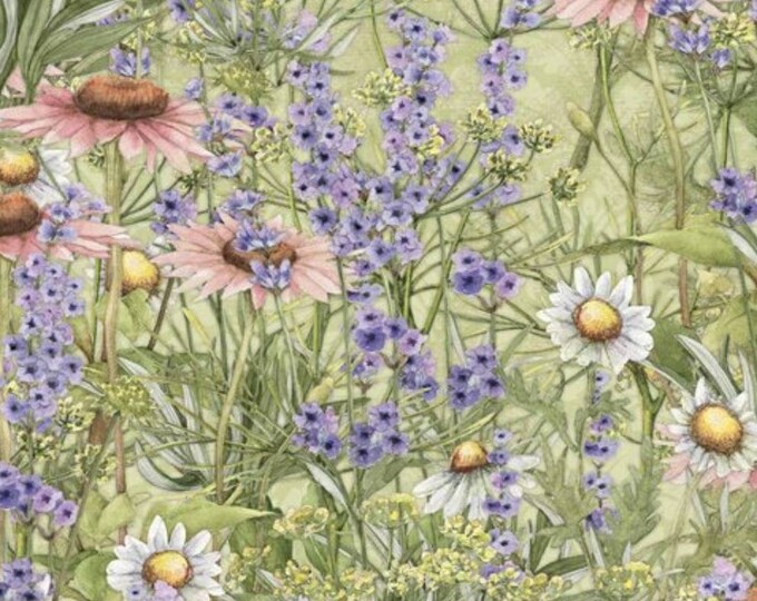 Spring Floral Fabric, 100% Cotton, Fabric by the Yard - Etsy