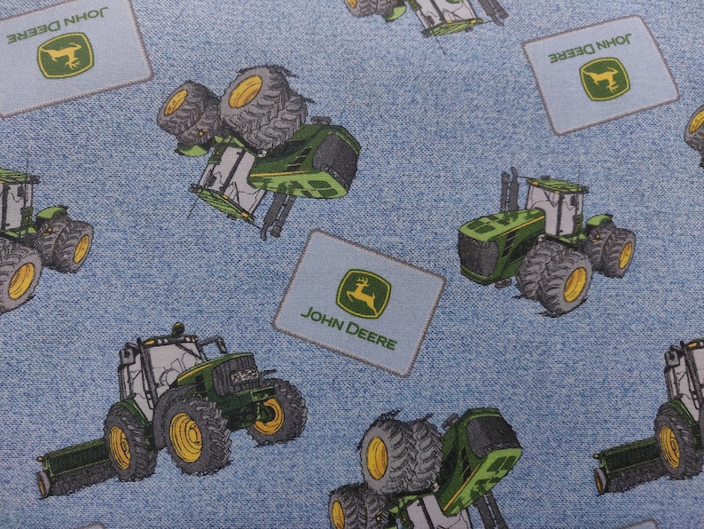 John Deere Fabric, 100% Cotton, Tractor Fabric, Fabric by the Yard ...