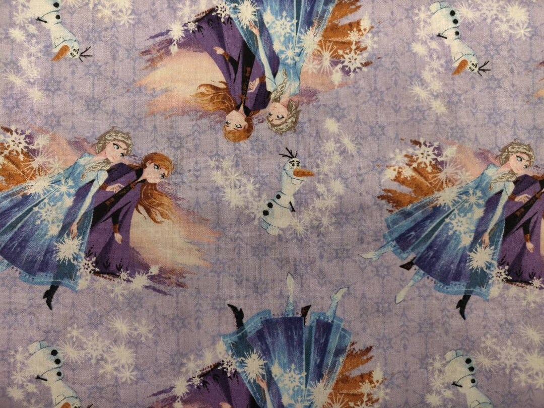 Frozen 2 Fabric, Elsa Anna and Olaf Fabric 100% Cotton, Fabric by the ...