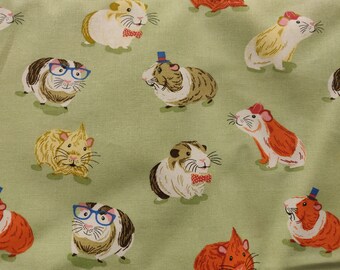 Guinea Pig Fabric Guinea-pigs-with-white-gerber-daisies by Lilcubby ...