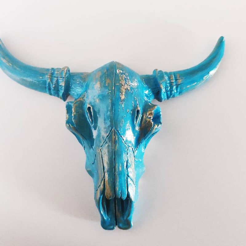 Cow Skull Turquoise - Etsy