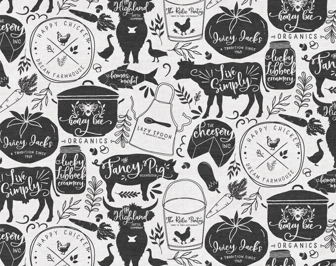 Cookware Fabric Get Cookin' by Pattysloniger Cookware Kitchen Pots Pans ...