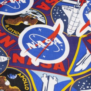 Nasa Logo Fabric, 100% Cotton, Space Fabric, Fabric by the Yard, Choose ...