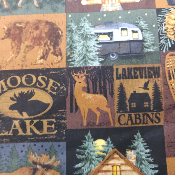 Moose Fabric - Etsy