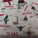 US States Fabric, 100% Cotton Fabric, United States Map Fabric, Fabric ...