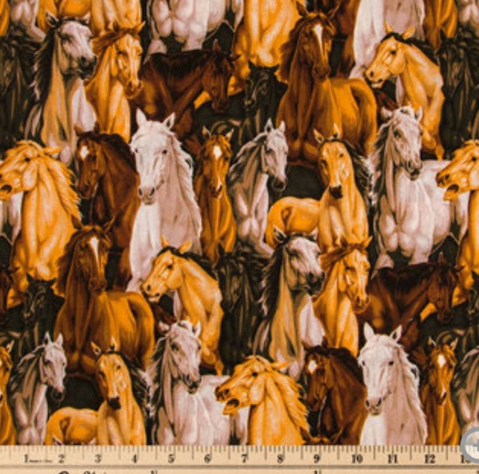 Horses Fabric 100% Cotton Fabric by the Yard Choose your | Etsy
