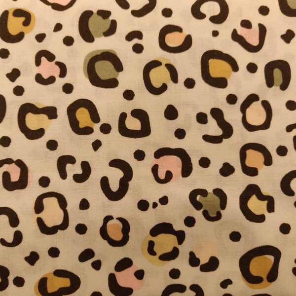 Muted Cheetah Print Fabric - Etsy