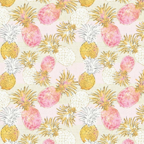 Pineapple Fabric - Etsy