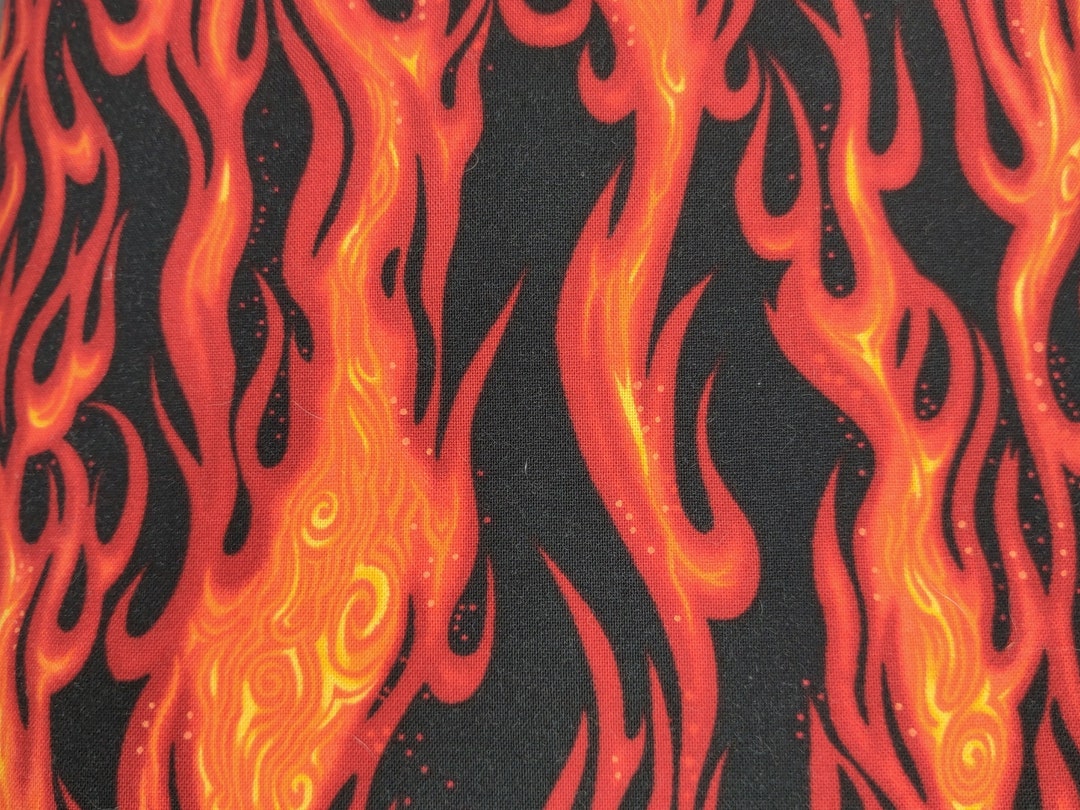 Robert Kaufman Flames Fabric, 100% Cotton, Fabric by the Yard, Choose ...