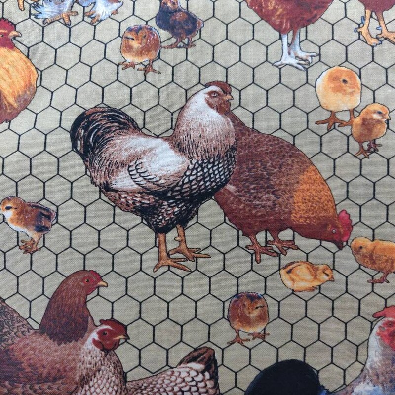 Chicken Fabric - Etsy