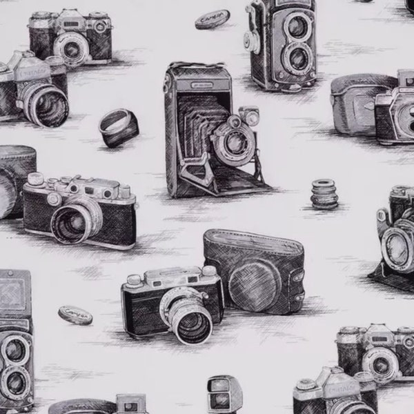 Camera Fabric - Etsy