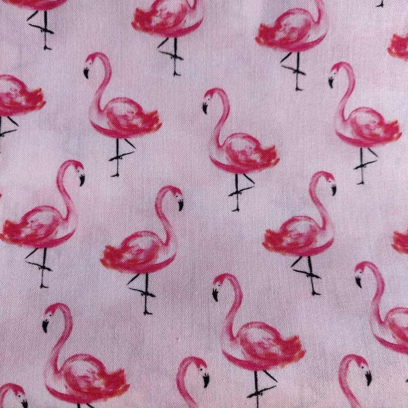Flamingo Fabric - Etsy