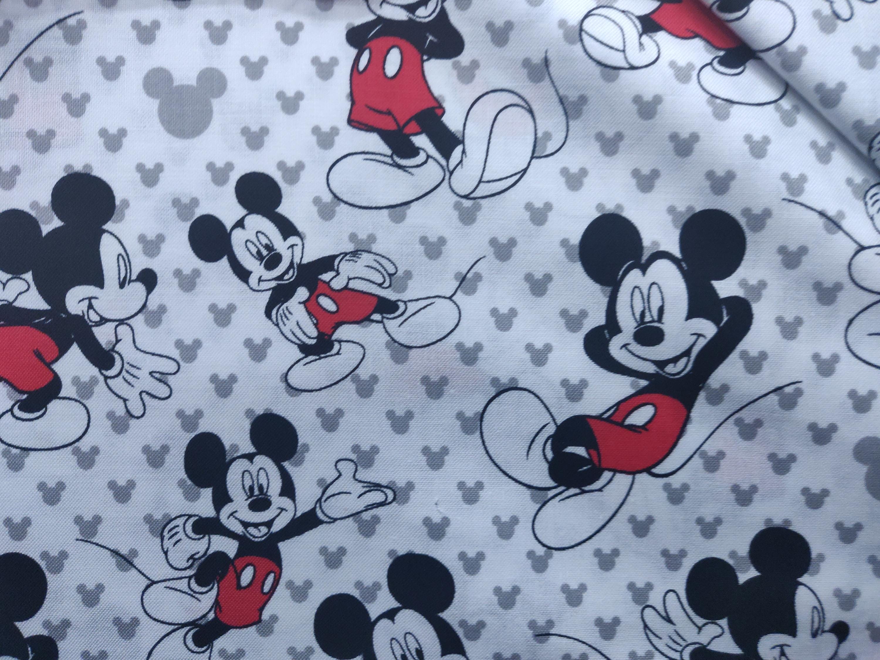 Mickey Mouse Fabric, 100% Cotton, Disney Fabric, Fabric by the Yard ...
