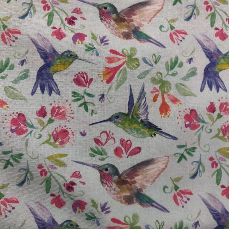 Hummingbird Fabric - Etsy