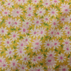 Daisies Fabric, 100% Cotton, Daisy Fabric, Fabric by the Yard, Choose ...