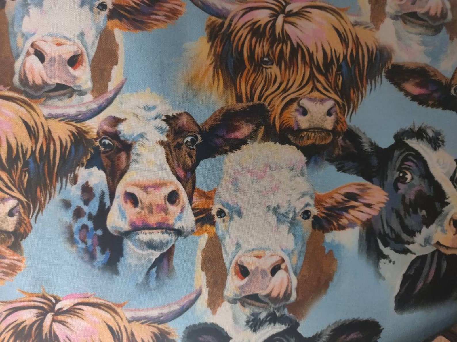 Cows Fabric 100% Cotton Fabric by the Yard Choose Your Cut - Etsy