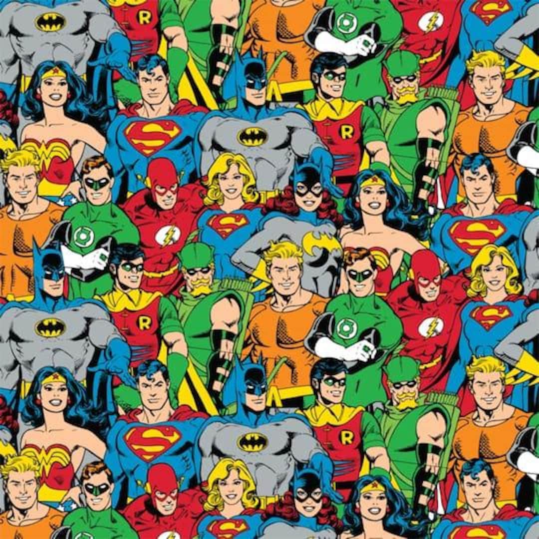 DC Comics Superhero Fabric, 100% Cotton, Fabric by the Yard, Choose ...