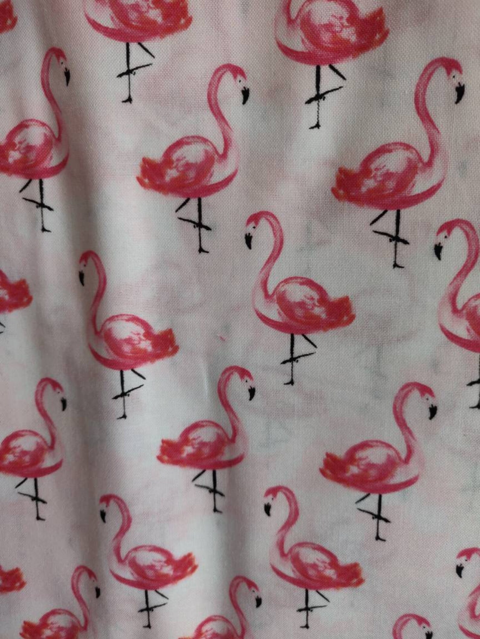 Pink Flamingos Fabric, 100% Cotton, Fabric by the Yard, Choose Your Cut ...