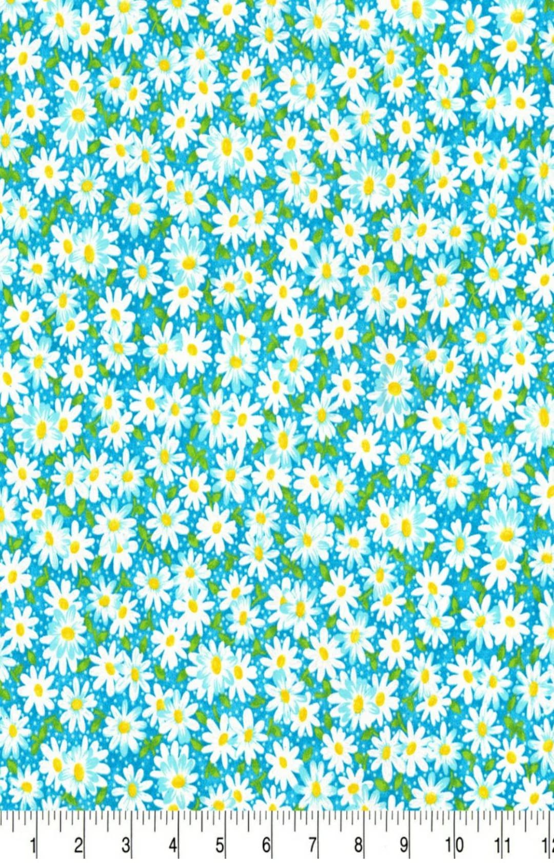 Daisies Fabric 100% Cotton Daisy Fabric Fabric by the Yard - Etsy