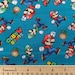 Super Mario Fabric, 100% Cotton, Nintendo Fabric, Fabric by the Yard ...